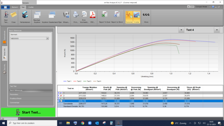 Testometric XFS trekbank - Hartech